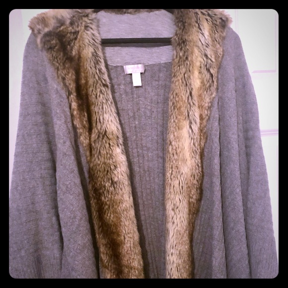 Nordstrom | Jackets & Coats | Nordstrom Wrap Wfur Trim Gorgeous Wrap ...